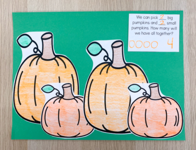 Word Problems with Monthly Crafts - Research and Play