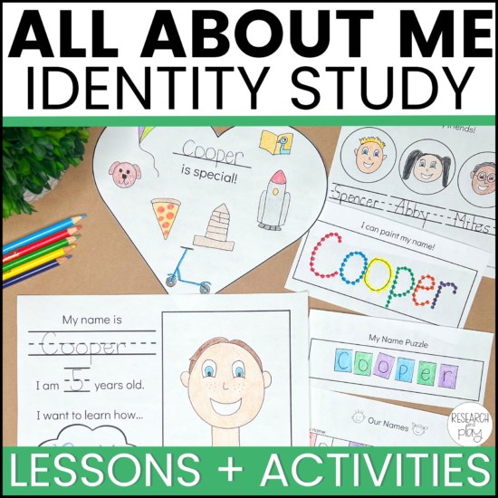 All About Me: An Identity Study in Kindergarten and TK - Research and Play