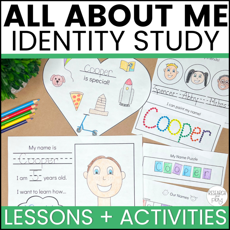 All About Me: An Identity Study in Kindergarten and TK - Research and Play